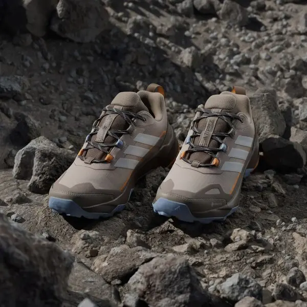 Adidas Terrex Skychaser Ax5 Gore-tex Hiking Shoes - Wonder Taupe / Off White / Glow Blue