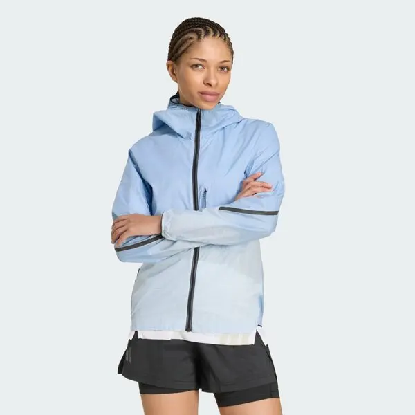 Adidas Terrex Xperior Clima365 Light Windweave Jacket - Ray Blue / Crystal Sky