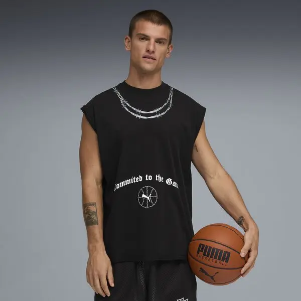 PUMA Printed Basketball Cut-off T-shirt