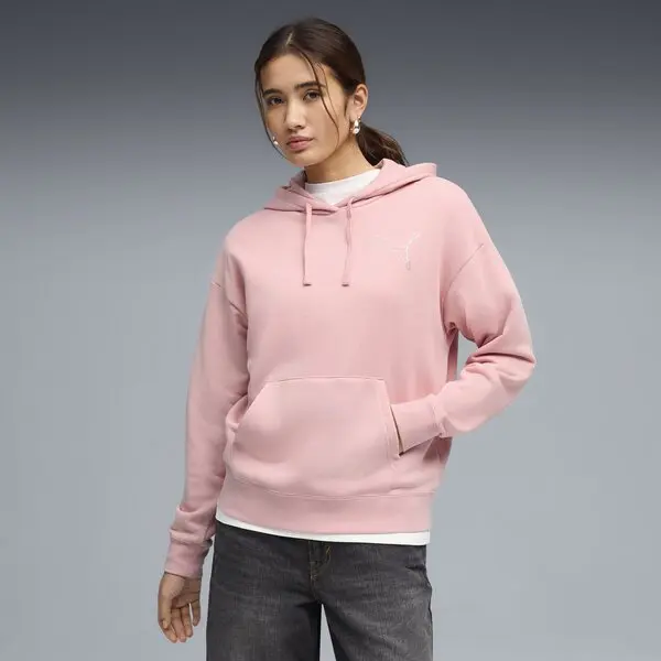 PUMA Relaxed Fit Bedazzled Hoodie - Pink