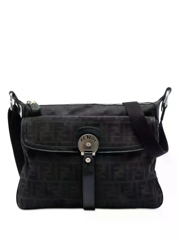 Fendi Zucca Canvas Chef Zip Crossbody Bag