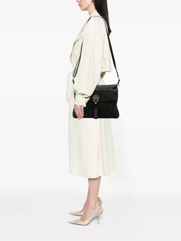Fendi Zucca Canvas Chef Zip Crossbody Bag