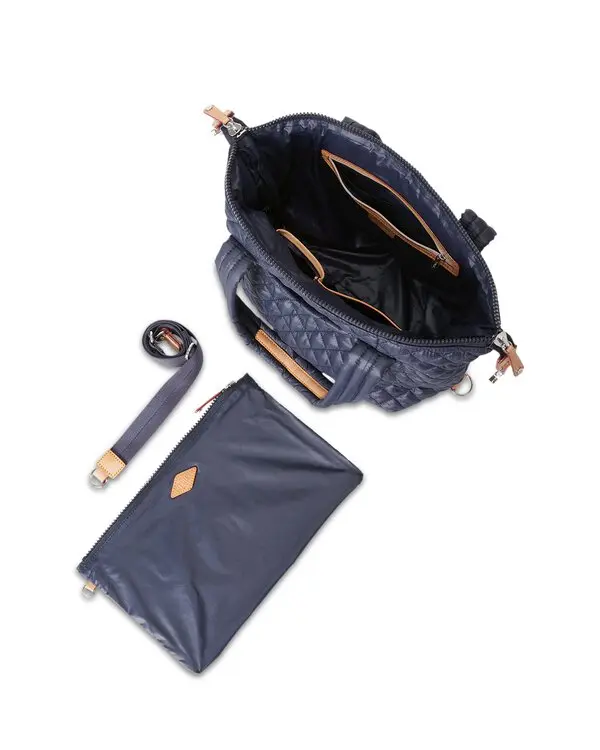 Mz Wallace Small Sutton Deluxe Handbag - Navy/silver