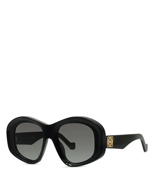 Loewe Geometric Sunglasses, 51mm - Shiny Black/smoke