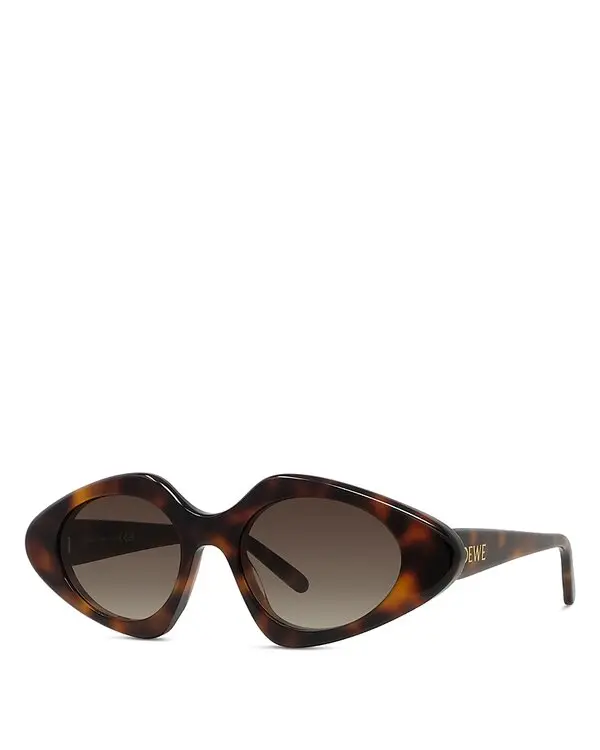 Loewe Geometric Sunglasses, 50mm - Classic Havana/brown