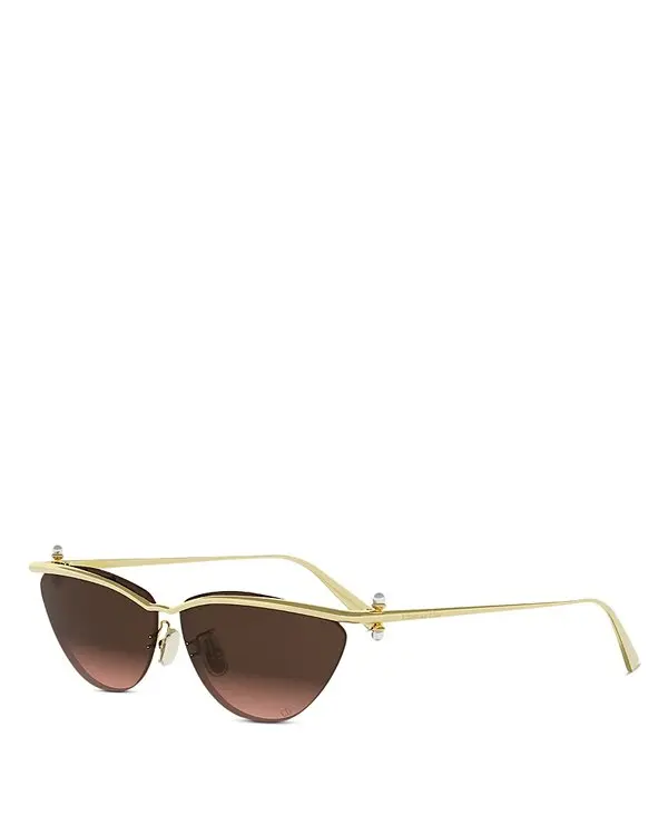 Dior Tribales Cat Eye Sunglasses - Shiny Gold Dh / Gradient Brown To Pink