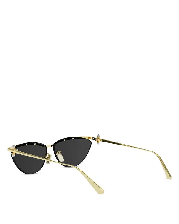 Dior Tribales Cat Eye Sunglasses - Shiny Gold Dh / Smoke
