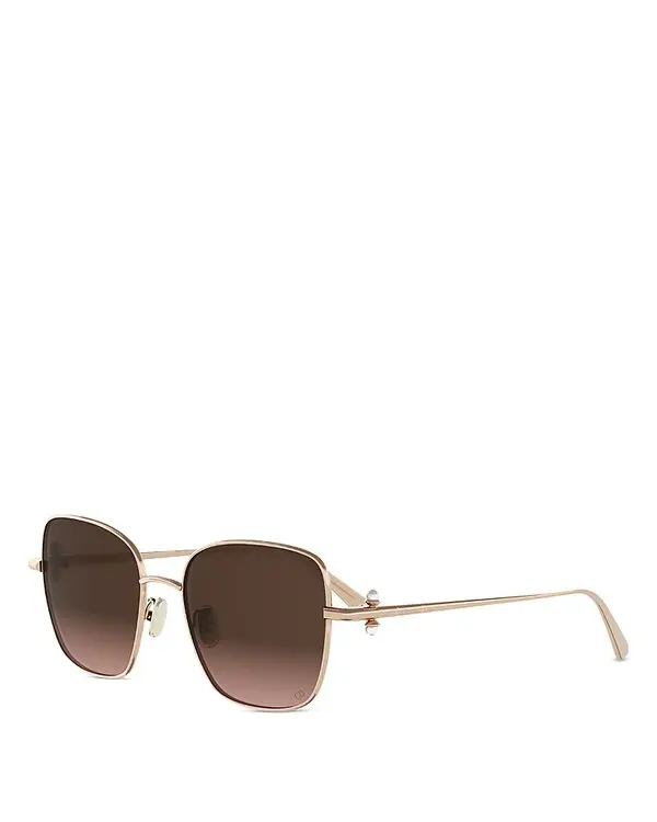 Dior Tribales Square Sunglasses - Shiny Rose Gold/ Brown