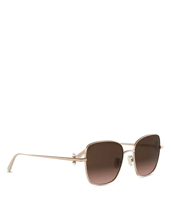 Dior Tribales Square Sunglasses - Shiny Rose Gold/ Brown
