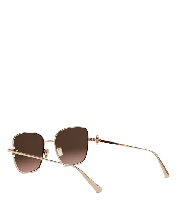Dior Tribales Square Sunglasses - Shiny Rose Gold/ Brown