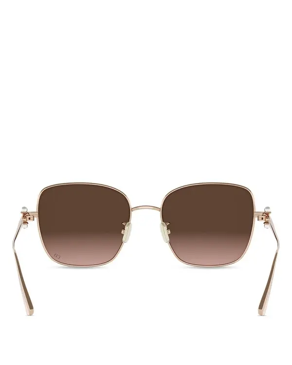Dior Tribales Square Sunglasses - Shiny Rose Gold/ Brown