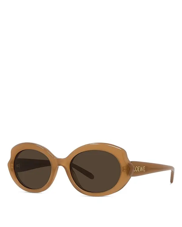 Loewe Geometric Sunglasses, 54mm - Opaline Caramel/brown