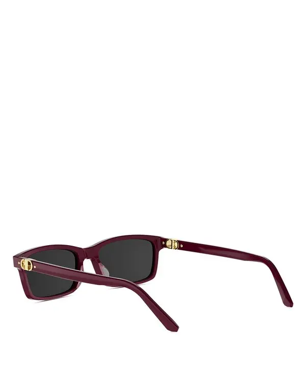 Dior Petit Cd Rectangular Sunglasses - Shiny Bordeaux / Smoke