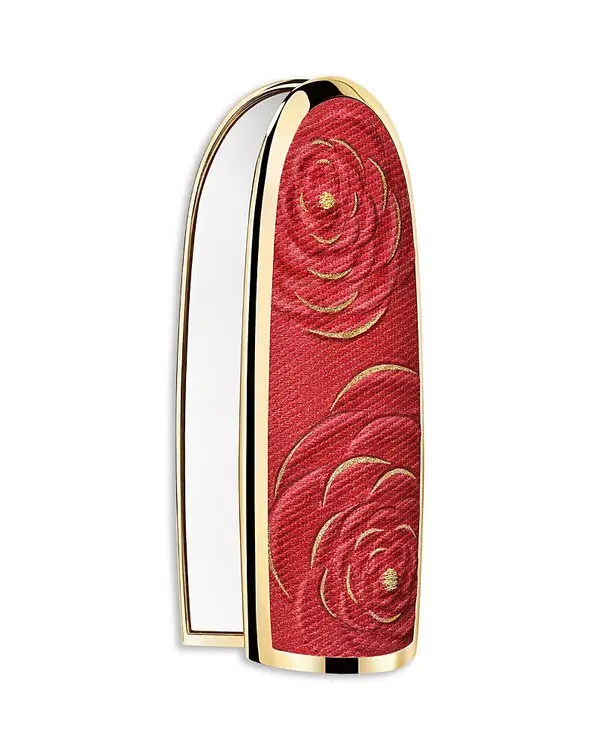 GUERLAIN Limited Edition Blooming Denim Rouge G Customizable Lipstick Case - Blooming Denim - Red Rose