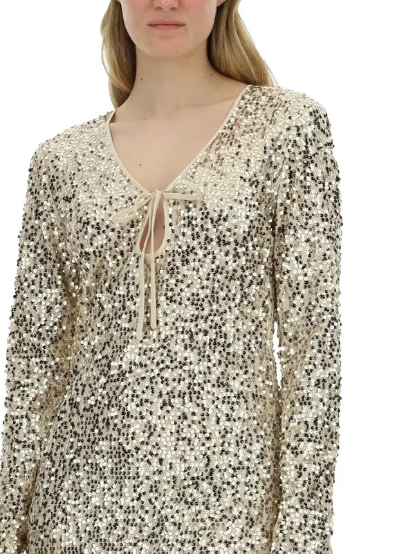 ROTATE BY BIRGER CHRISTENSEN Sequined Dress