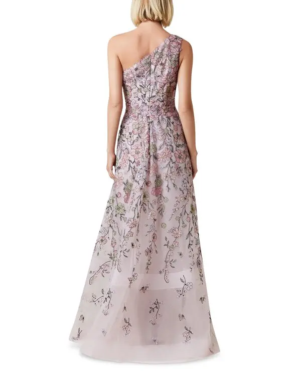 Rickie Freeman For Teri Jon Floral Embroidered Gown