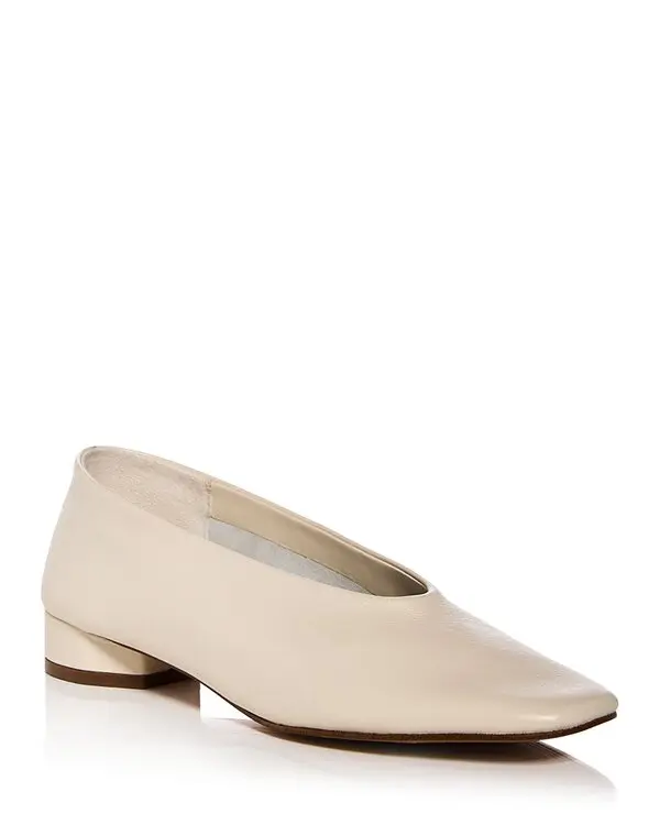 Aqua Amira Flats - Bone Leather