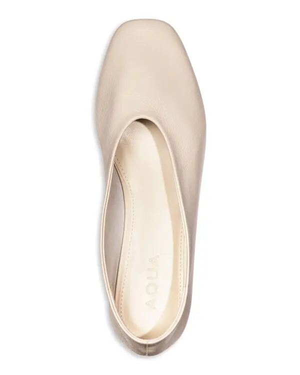Aqua Amira Flats - Bone Leather