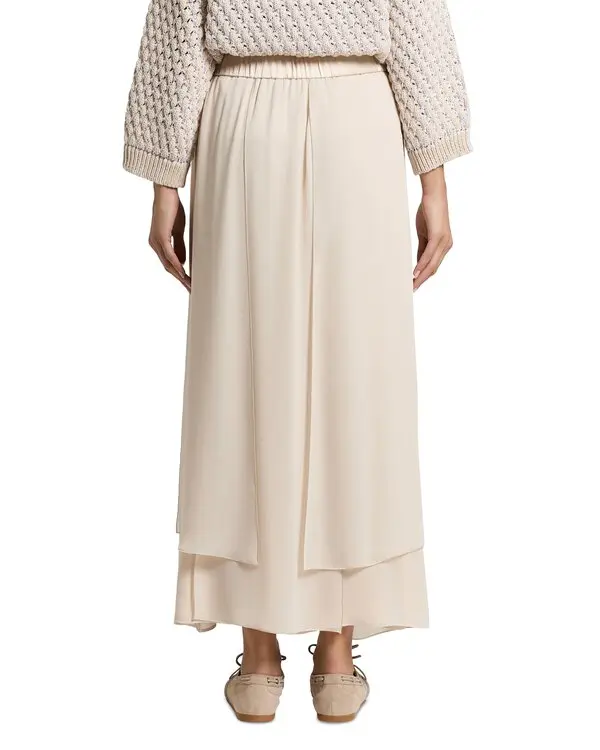 Peserico Paneled Pull On Skirt