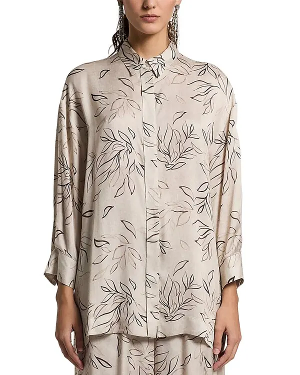 Peserico Relaxed Vine Print Blouse