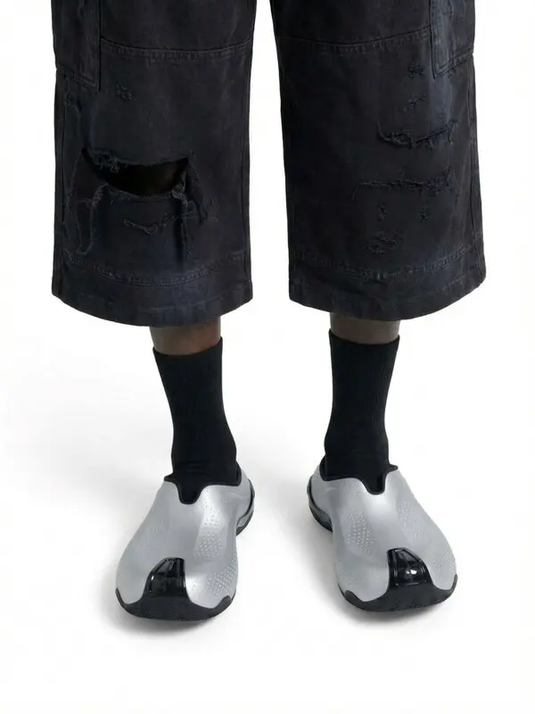 Balenciaga Basketball Mule Sneakers - Silver