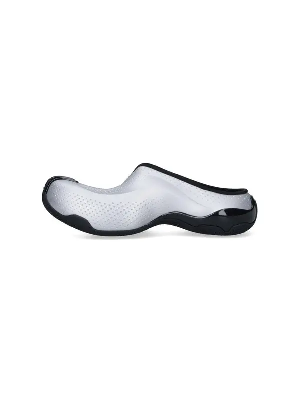 Balenciaga Basketball Mule Sneakers - Silver