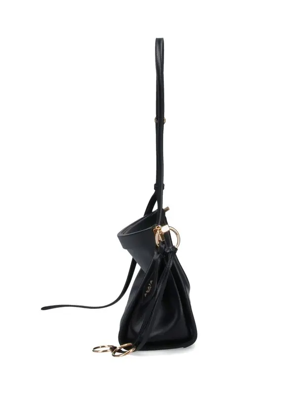 Alaïa Le Click East West Shoulder Bag - Black