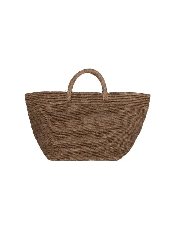 IBELIV Vanilla Raffia Tote Bag - Brown
