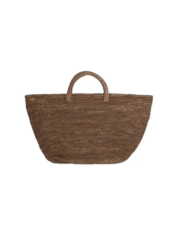 IBELIV Vanilla Raffia Tote Bag - Brown