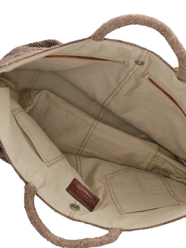 IBELIV Vanilla Raffia Tote Bag - Brown