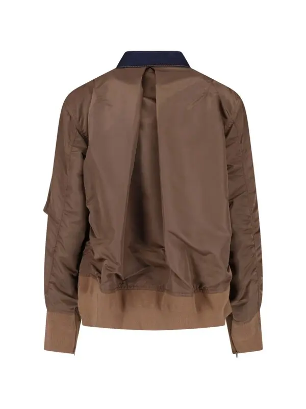 Sacai Denim And Nylon Jacket