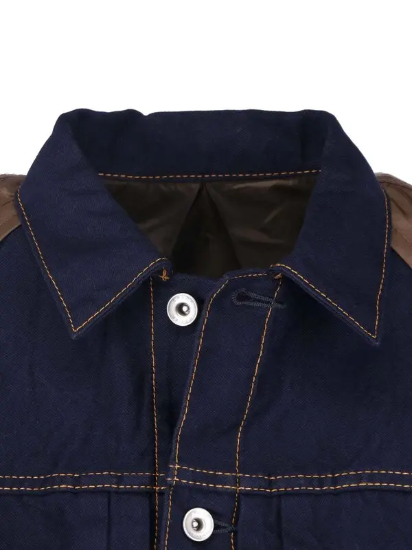 Sacai Denim And Nylon Jacket