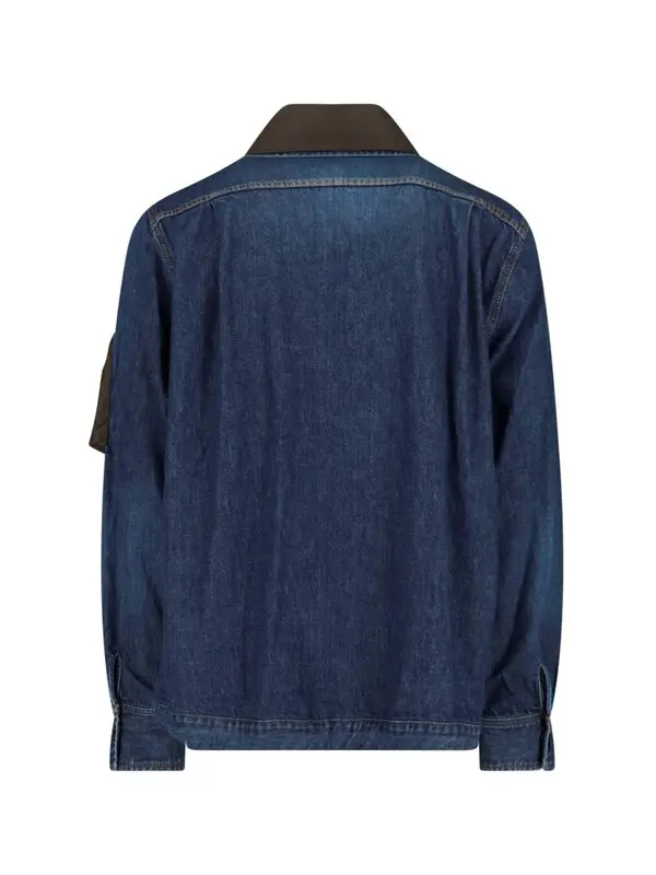 Sacai Denim And Nylon Jacket