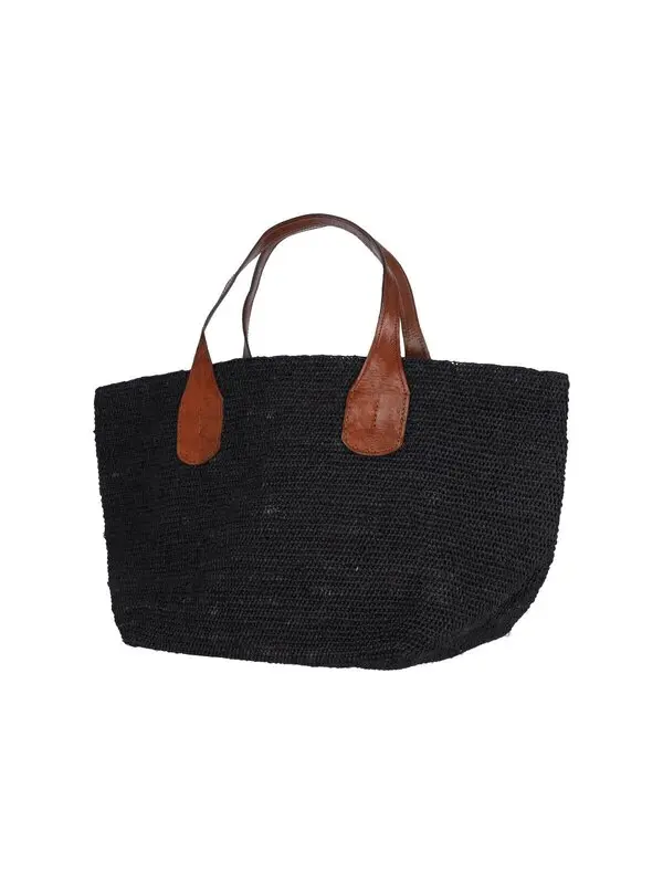 IBELIV Tokyo Raffia Tote Bag - Black