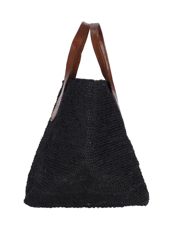 IBELIV Tokyo Raffia Tote Bag - Black