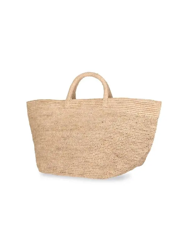 IBELIV Midi Raffia Tote Bag