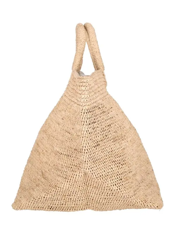 IBELIV Midi Raffia Tote Bag