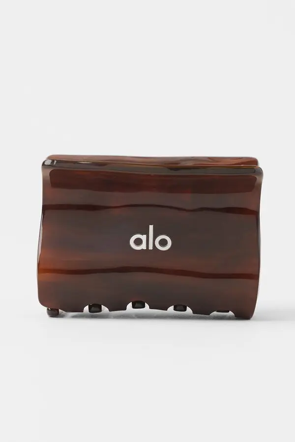 Alo Yoga Effortless Claw Clip - Brown Tortoise