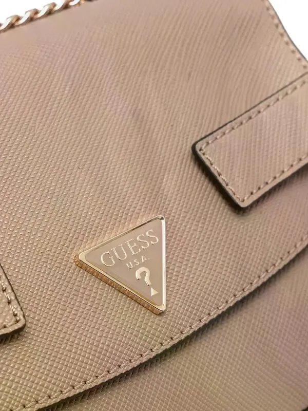 Guess Serenova Chain Strap Satchel - Neutrals