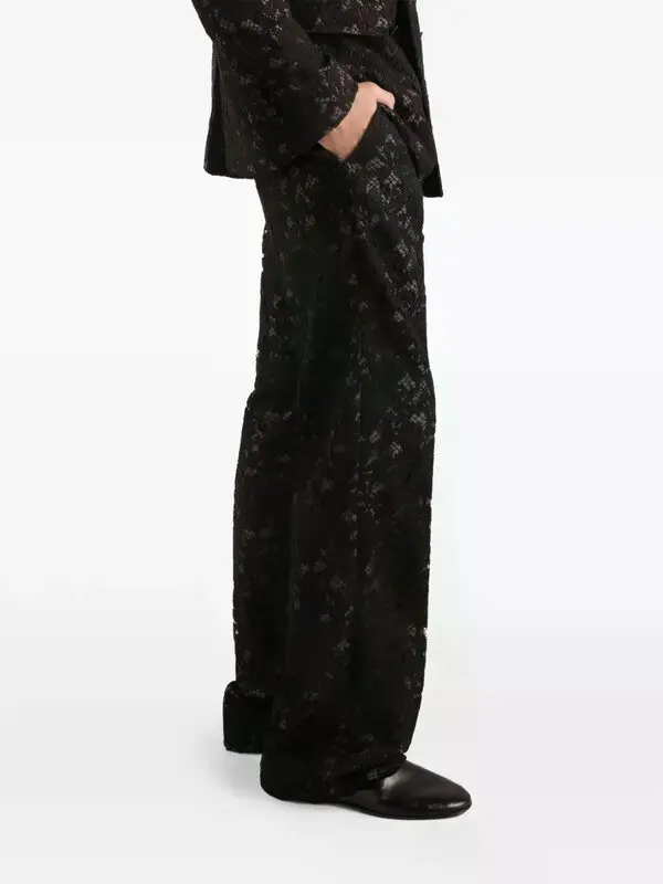 Dolce & Gabbana Lace Trousers - Black