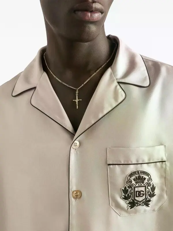 Dolce & Gabbana Logo-embroidered Pocket Shirt