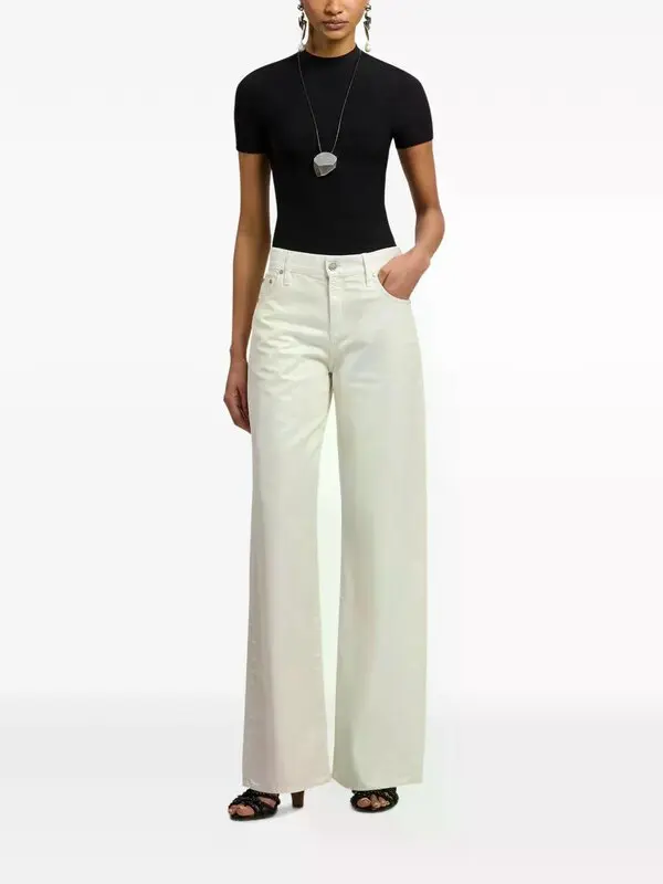 Ralph Lauren Mercer Wide-leg Jeans - Neutrals