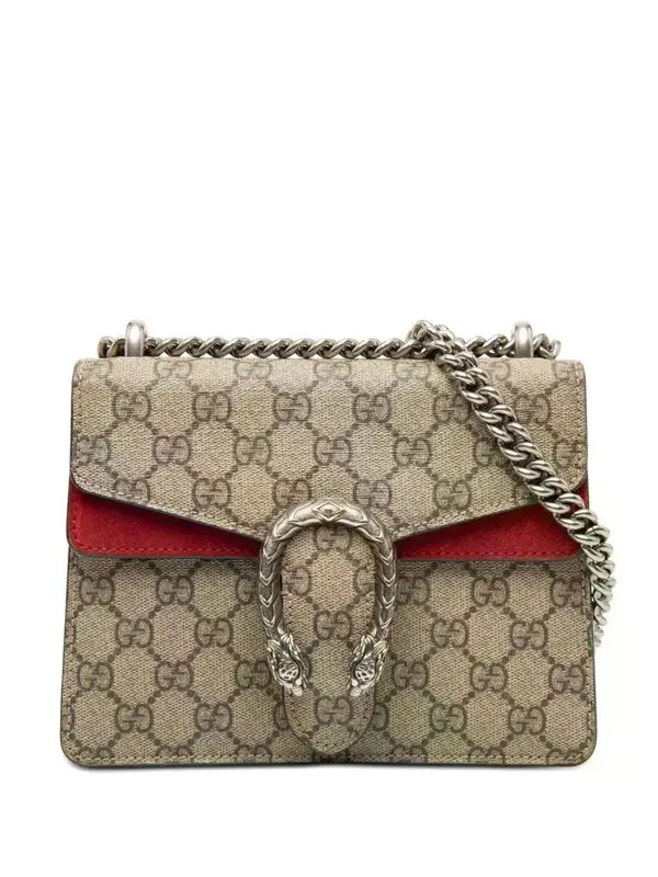 Gucci Small Gg Supreme Dionysus Crossbody Bag - Brown