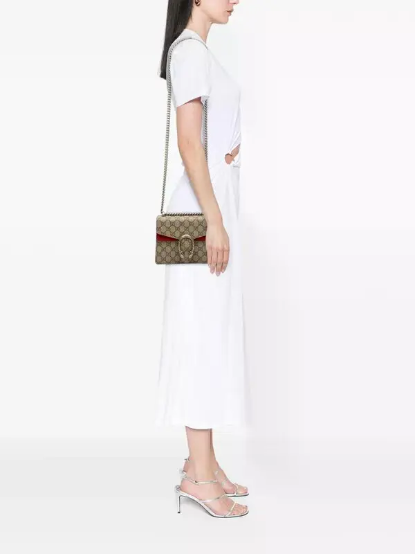 Gucci Small Gg Supreme Dionysus Crossbody Bag - Brown