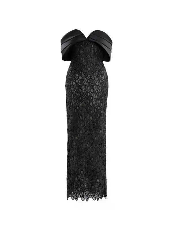 SAIID KOBEISY Off-shoulder Midi Dress
