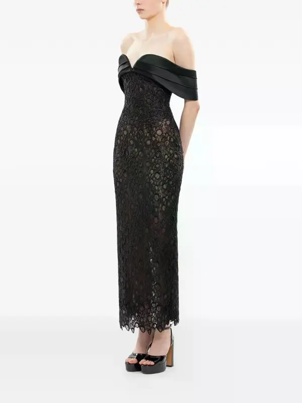 SAIID KOBEISY Off-shoulder Midi Dress