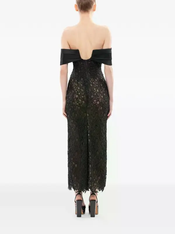 SAIID KOBEISY Off-shoulder Midi Dress