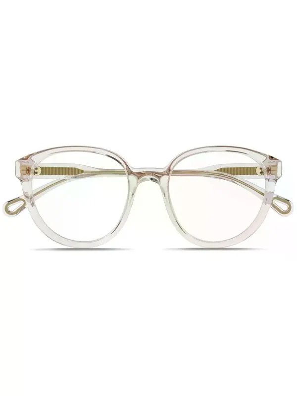 Chloé Oval Frame Glasses - Pink