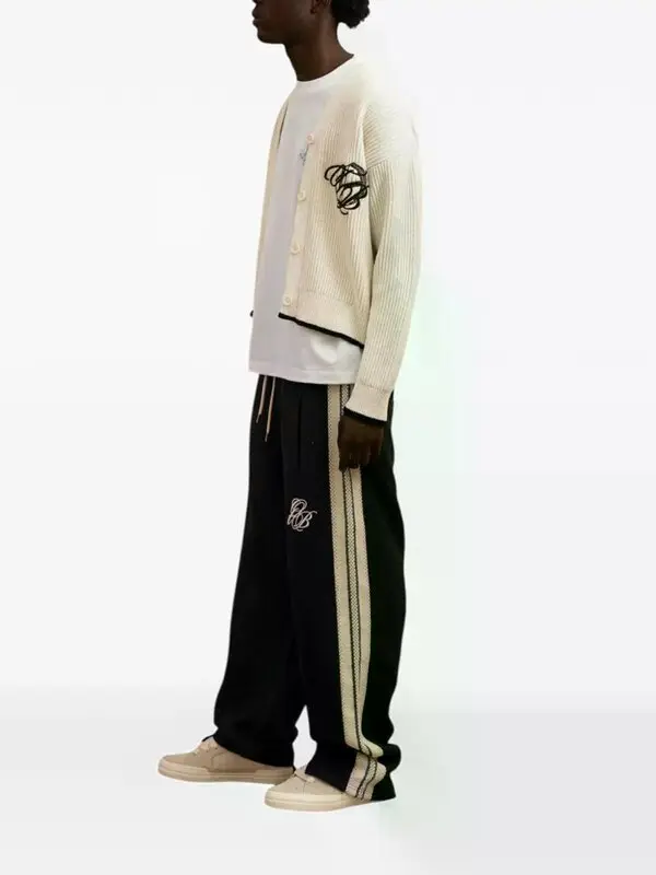ONLY THE BLIND Logo-stripe Track Pants