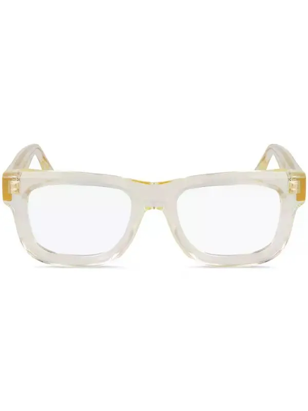 Victoria Beckham Abstract-pattern Square Frame Glasses - Neutrals